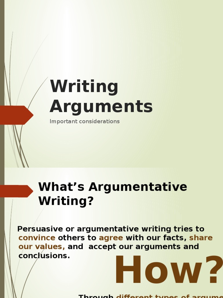 Types of Arguments | PDF | Credibility | Argument