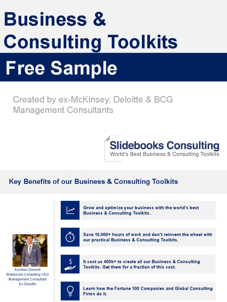 Business Consulting Toolkit Sample | PDF | Gross Margin | Net Present Value