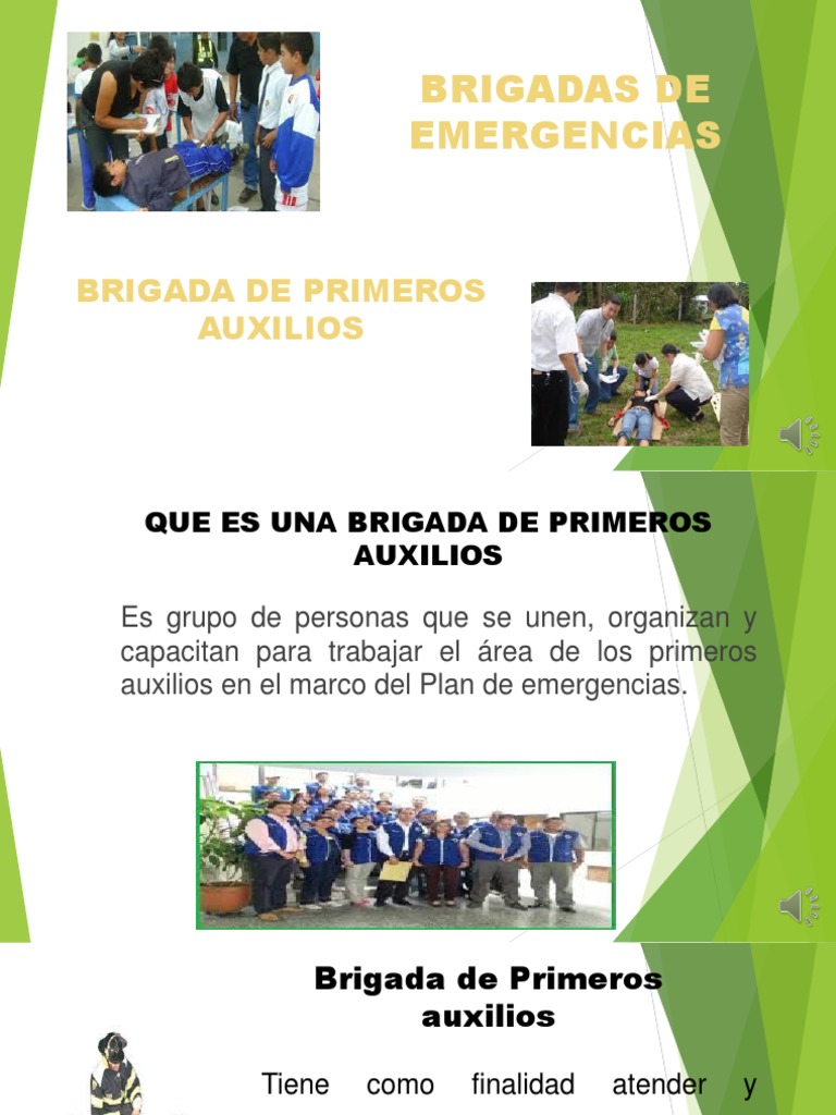 Brigadas de Primeros Auxilios 1 PDF | PDF | Primeros auxilios | Medicina CLINICA