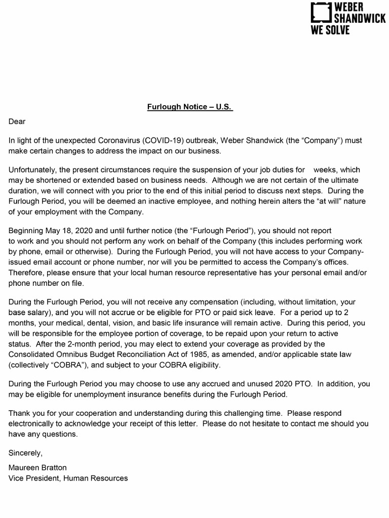 IPG/Weber Shandwick Notification Letter | PDF
