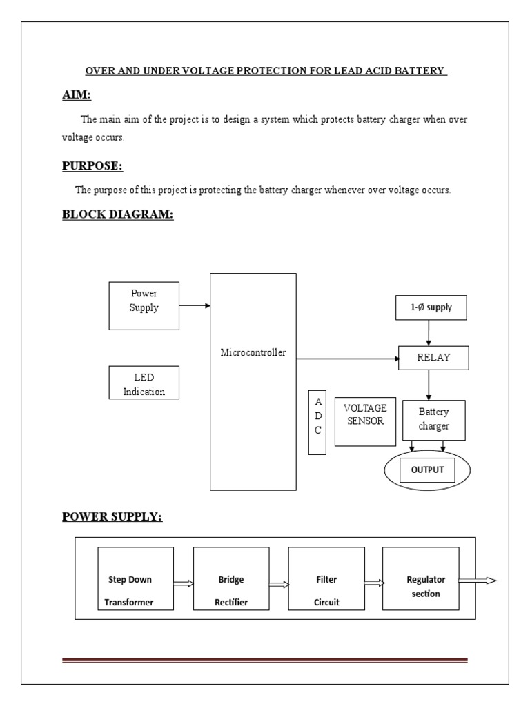 Over and Under Voltage Protection for Lead Acid Batteries: Designing a ...