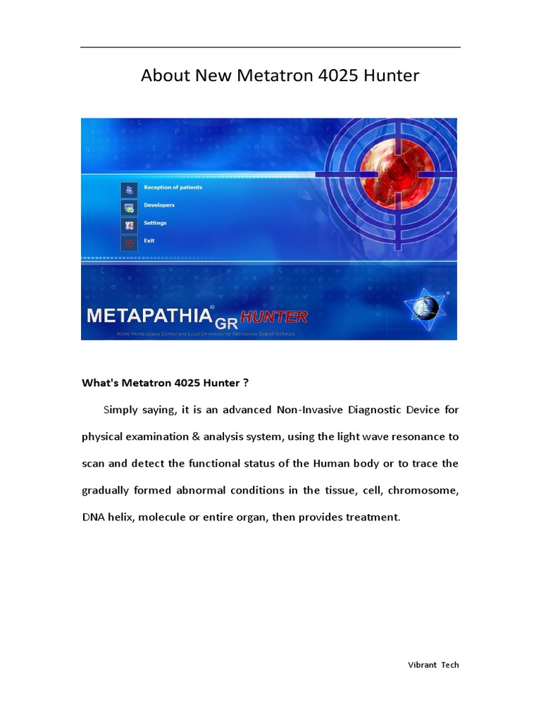 Metatron 4025 Hu | PDF | Human Body | Animal Anatomy