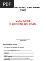 CMR Template | PDF | Environmental Monitoring | Regulatory Compliance