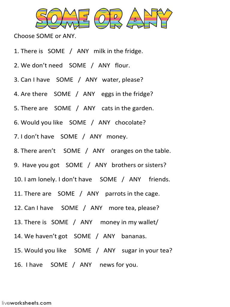 Some or Any | PDF