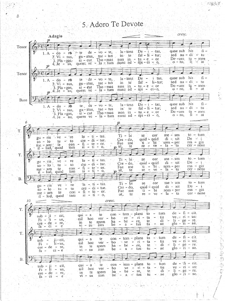 Adoro Te Devote | PDF