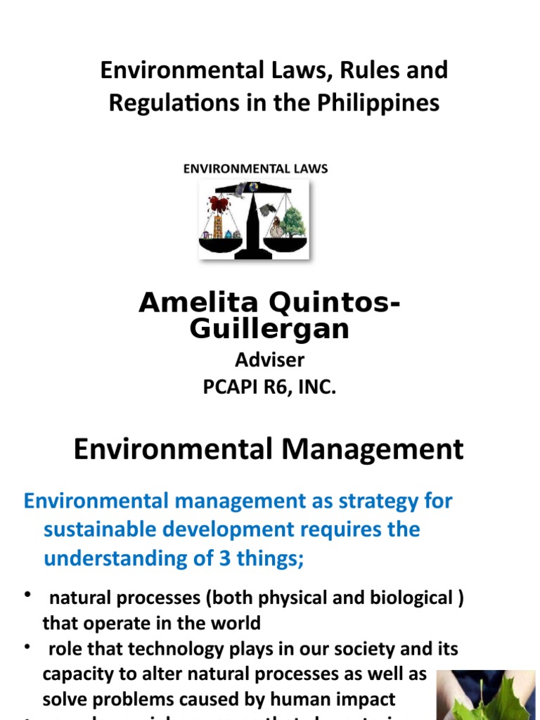 Environmental Laws, Rules and Regulations in The Philippines | PDF ...