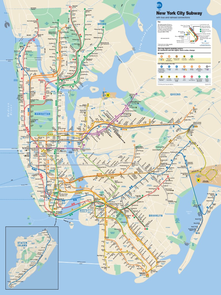 Subwaymap PDF | PDF | Rapid Transit | New York City
