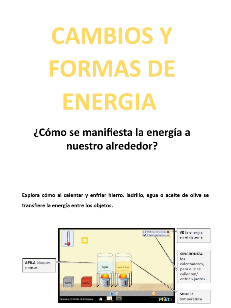 Que Hace El Simulador de Transformacion de Energia | PDF | Agua ...