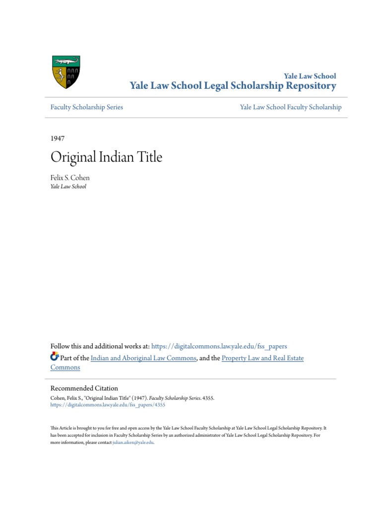 Original Indian Title-1 PDF | PDF | Louisiana Purchase | Native ...