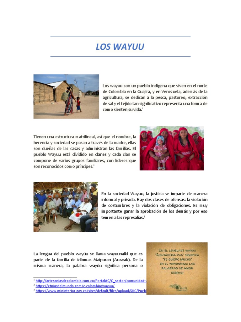 Los Wayuu | PDF | Cultura (general)