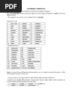 I Numeri Cardinali e Ordinari | PDF