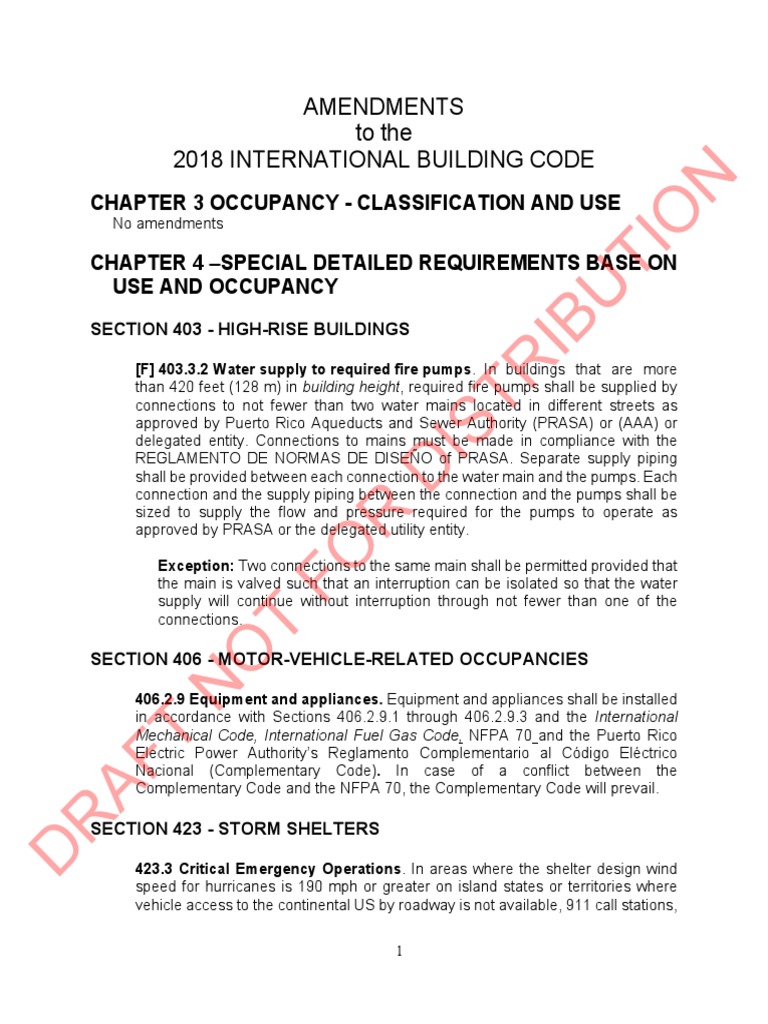 Amendments To The IBC 2018 | PDF | Roof | Lumber