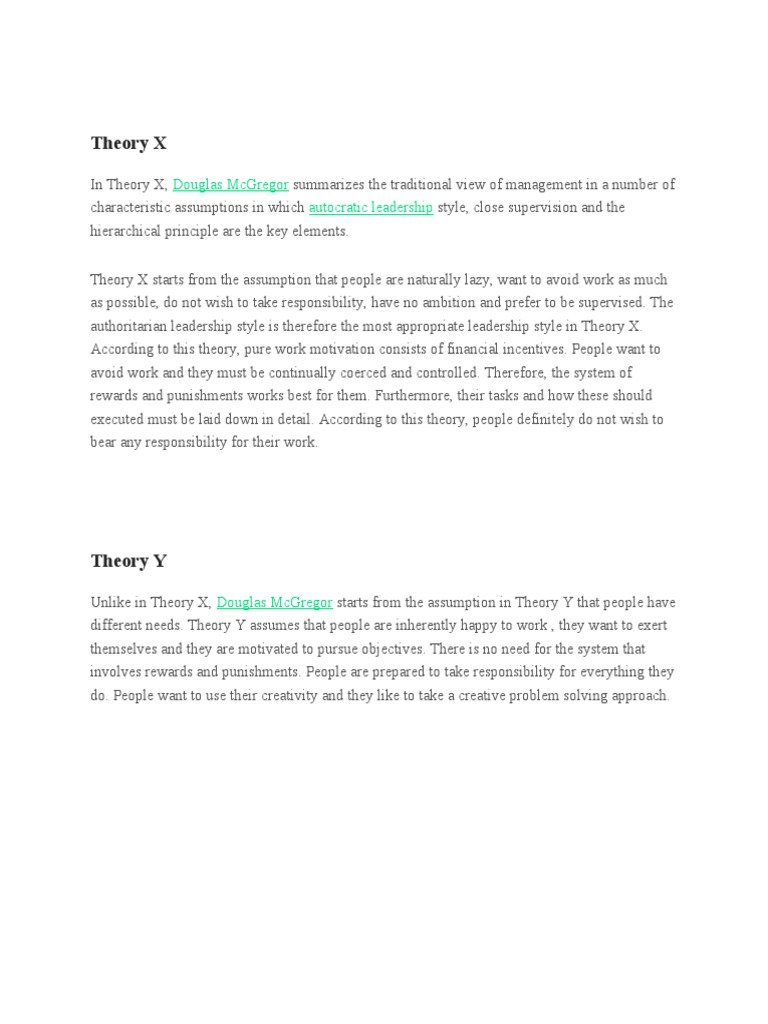 An Analysis of Douglas McGregor's Theory X and Theory Y Management ...