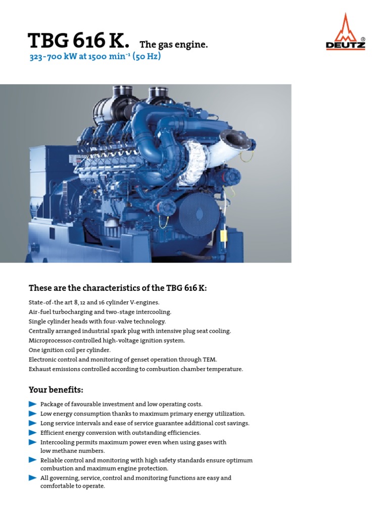 TBG 616 K.: Dimensions 50 HZ | PDF | Coolant | Engines