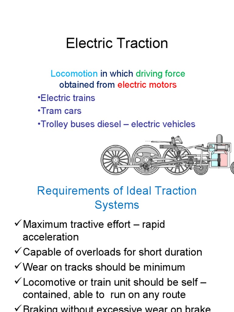 Electric Traction: Locomotion | PDF | Locomotives | Electric Motor