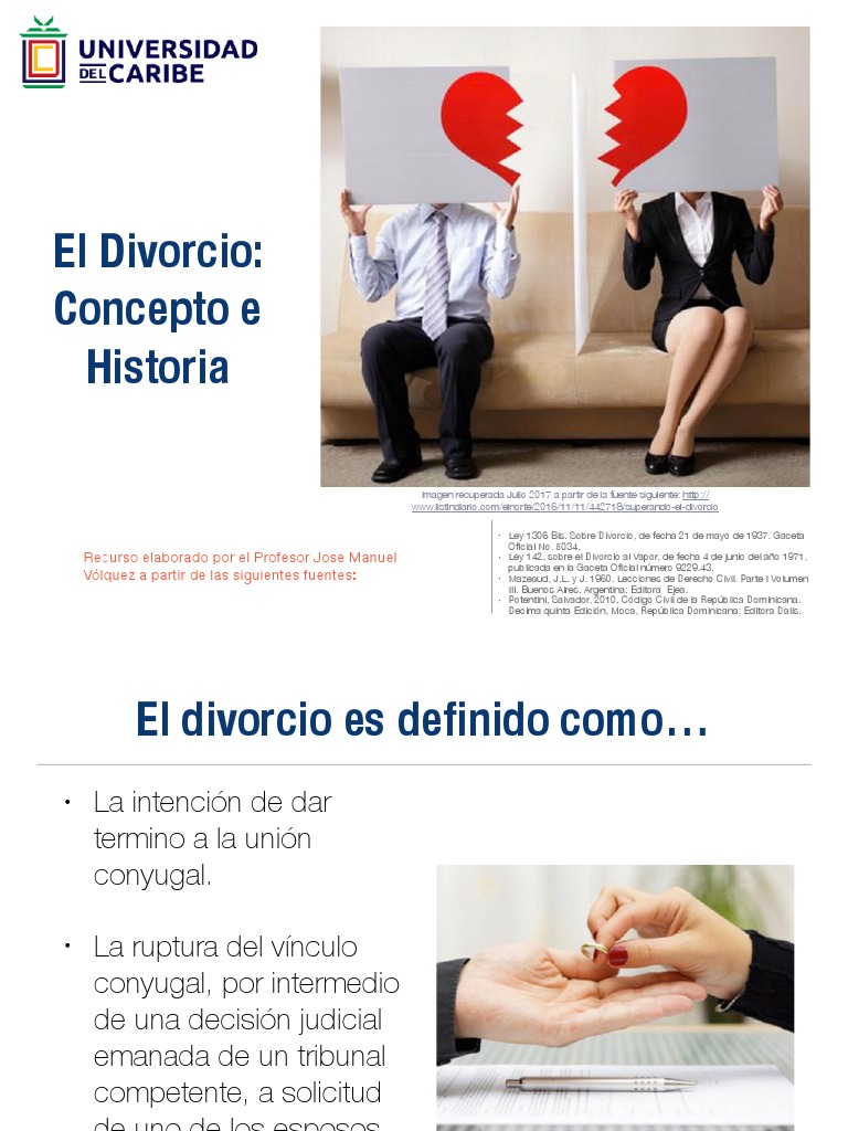 El Divorcio - Concepto e Historia PDF | PDF | Divorcio | Matrimonio