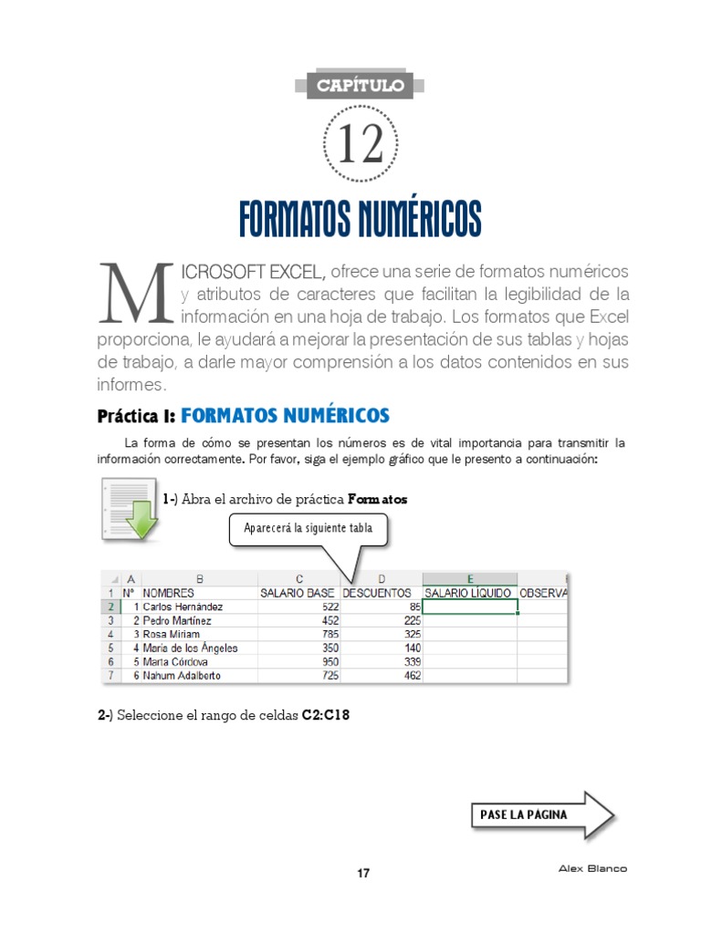 Formatos Numéricos en Excel | PDF | Microsoft Excel | Hoja de cálculo