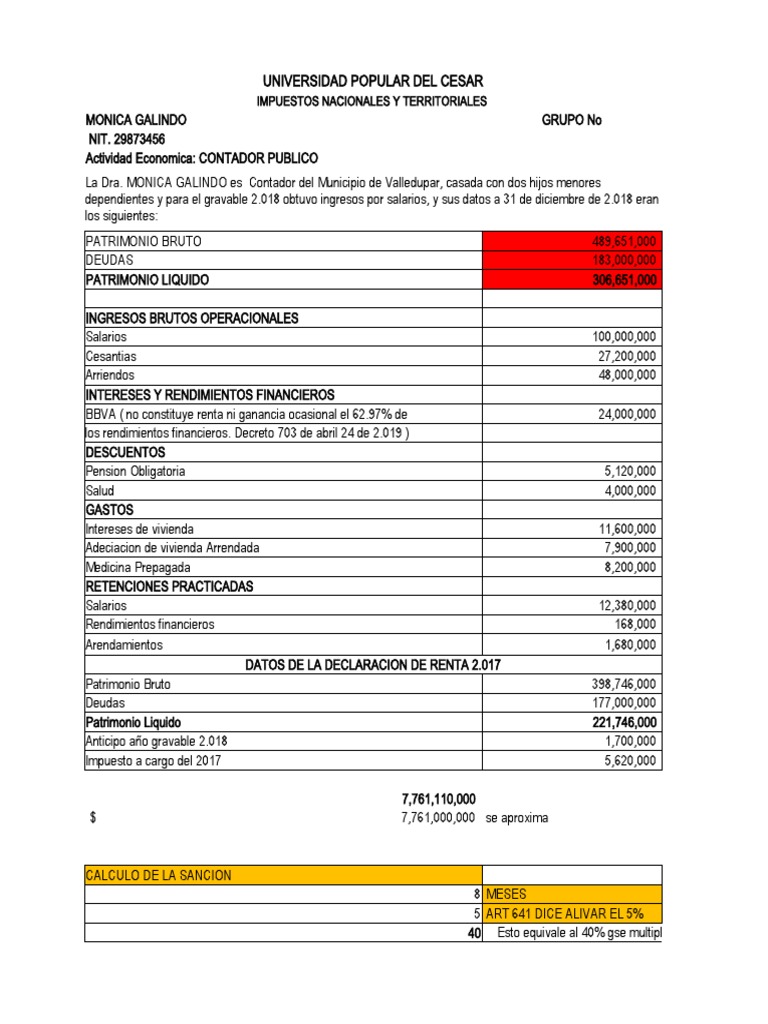 Declaracion de Renta de Darisney | PDF | Economias | Business