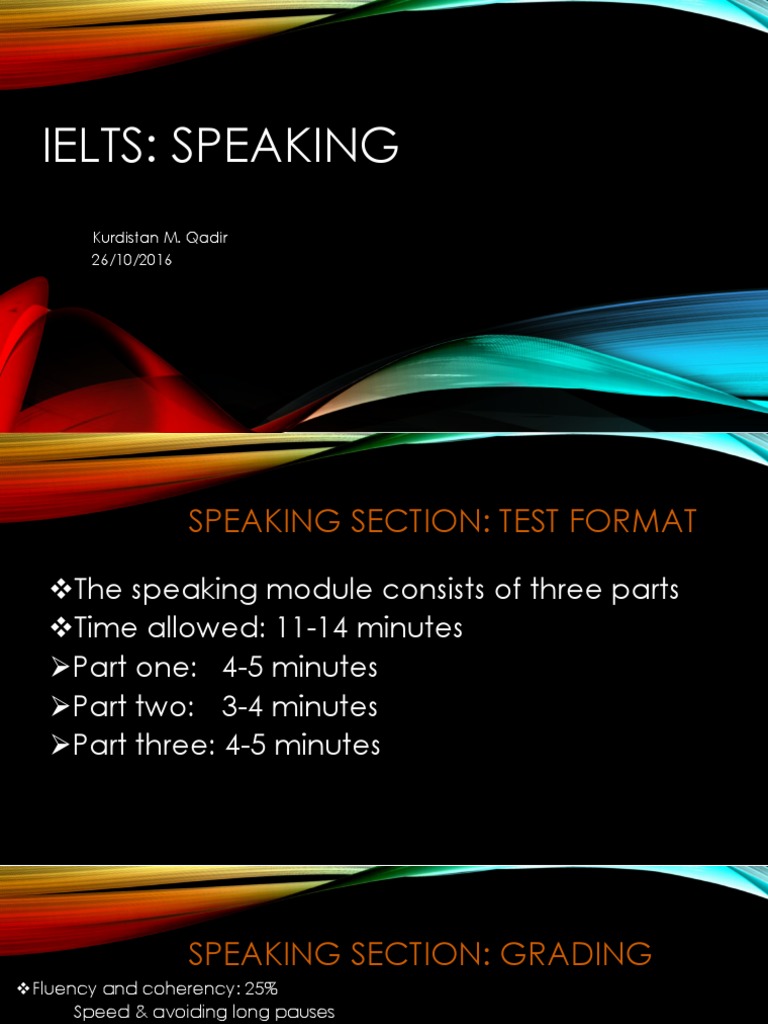 Speaking IELTS | PDF