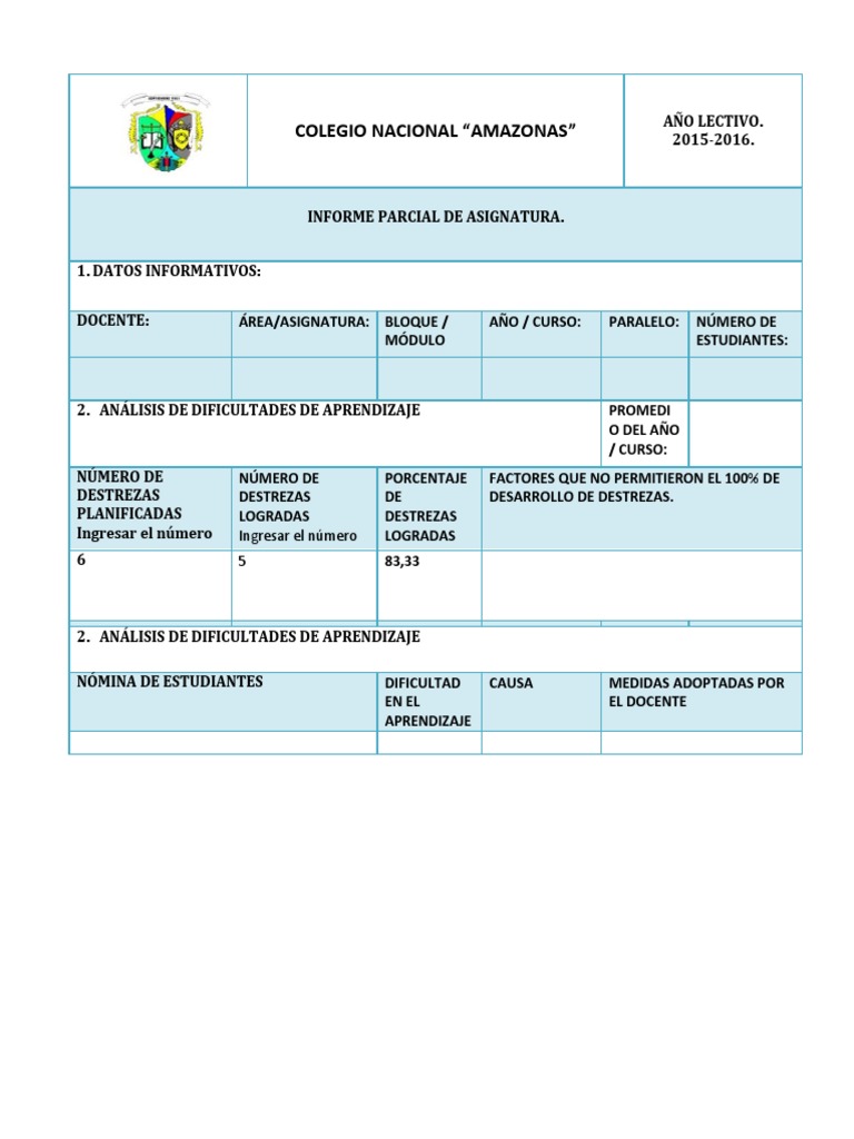 Informe Parcial de Asignatura | PDF | Modificación de comportamiento | Aprendizaje