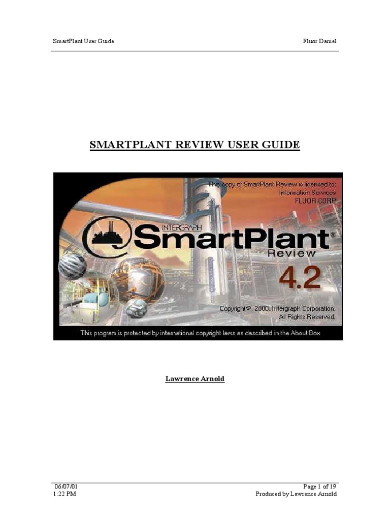 Smartplant User Guide Fluor Daniel | PDF | Button (Computing) | System ...