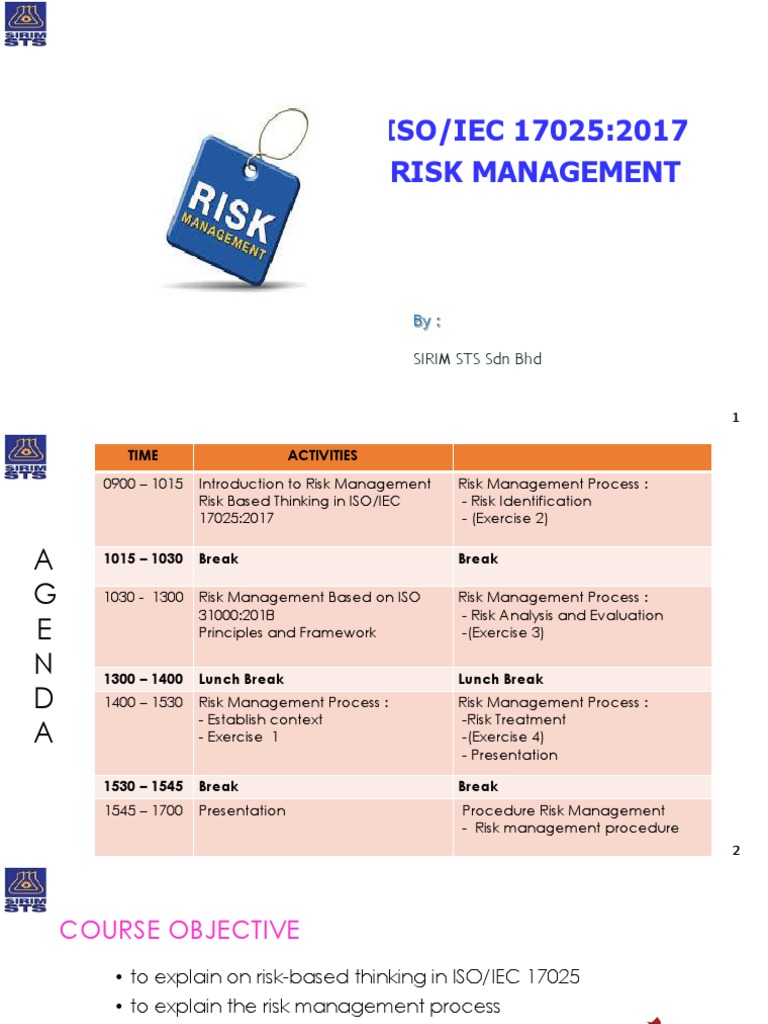 ISO 17025 Risk Management Overview | PDF | Risk Management | Risk ...