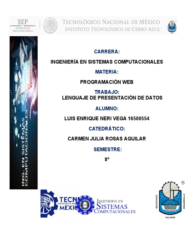 Lenguaje de Presentacion de Datos | PDF | Lenguaje de programación | HTML