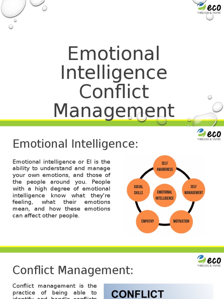 Emotional Intelligence Conflict Management | PDF | Negotiation ...