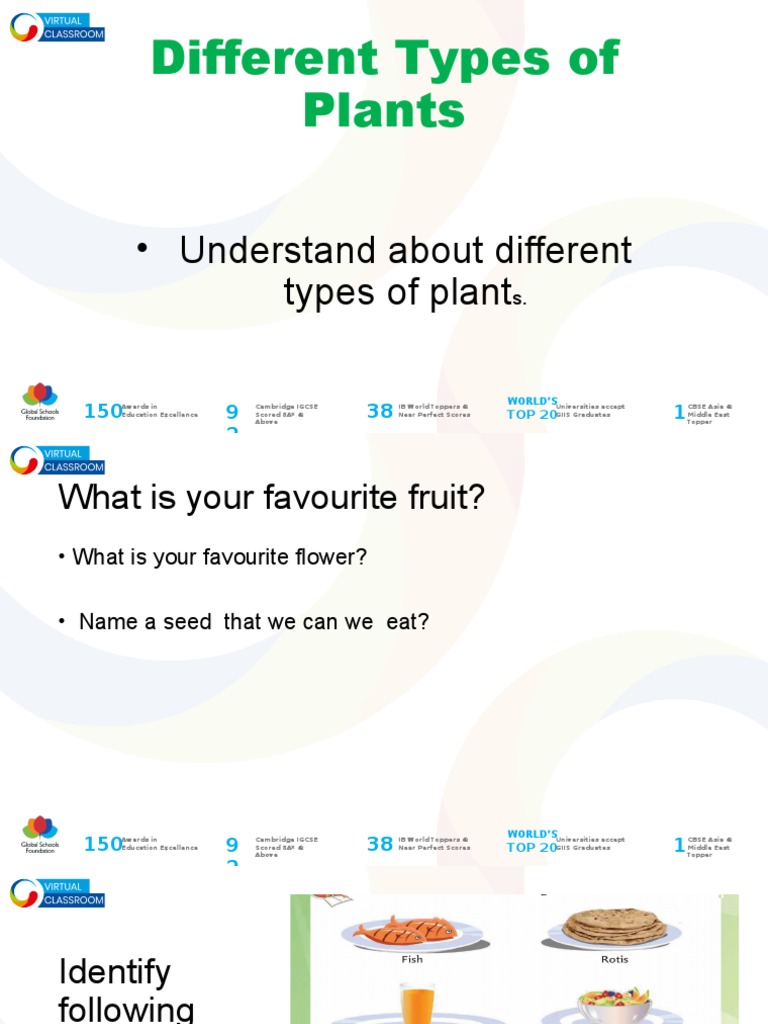 Types of Plants and Education Awards | PDF | Shrub | Plants