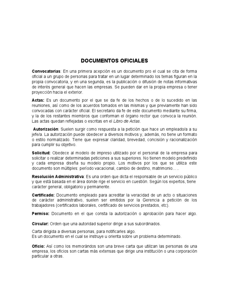 Documentos Oficiales 2013 | PDF | Comunicación | Business