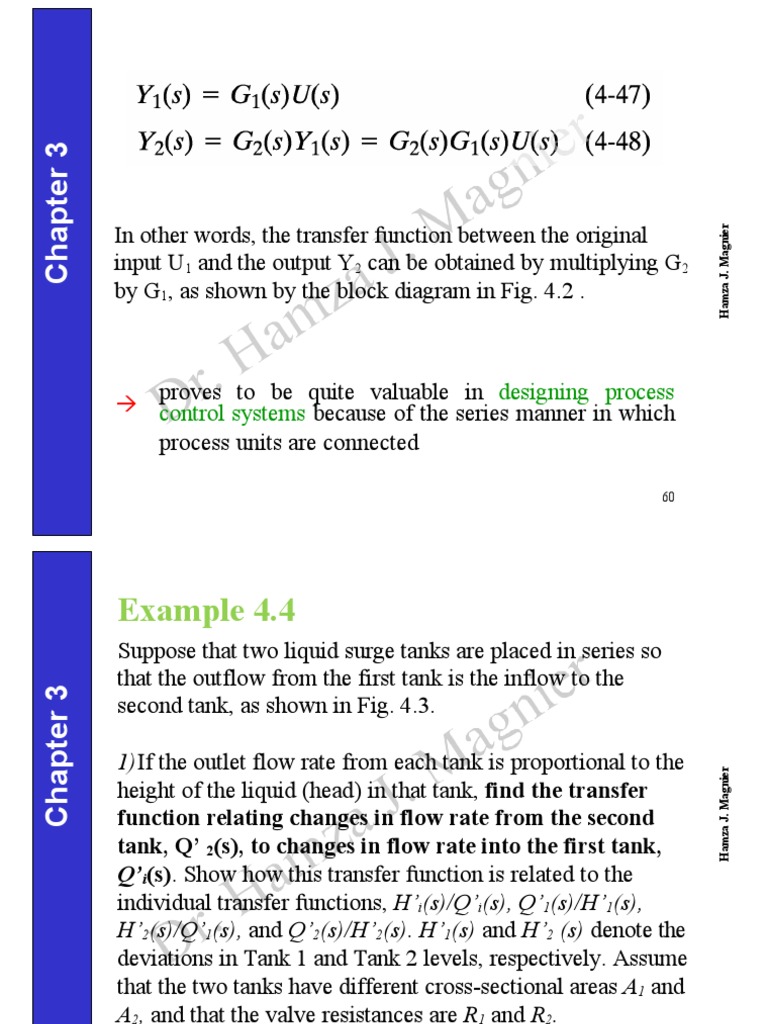 Lecture 4 - Transfer Function Models (p5) | PDF | Nonlinear System | Equations