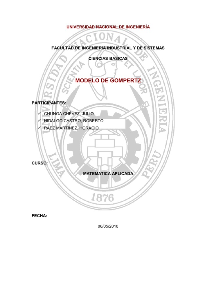 Modelo de Gompertz | PDF