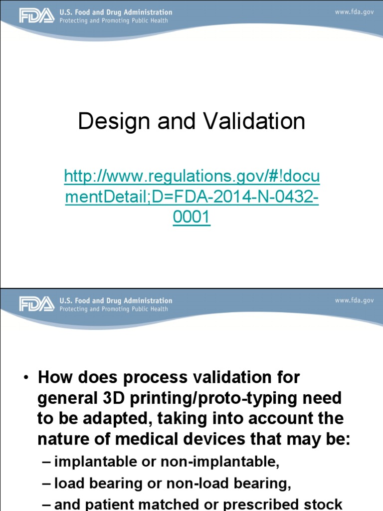 Design Validation FDA | PDF