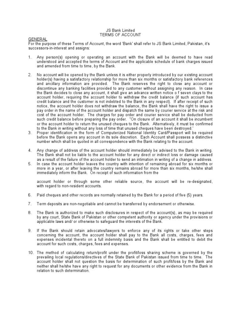 Report On Js Bank Account Opening | PDF | Deposit Account | Banks