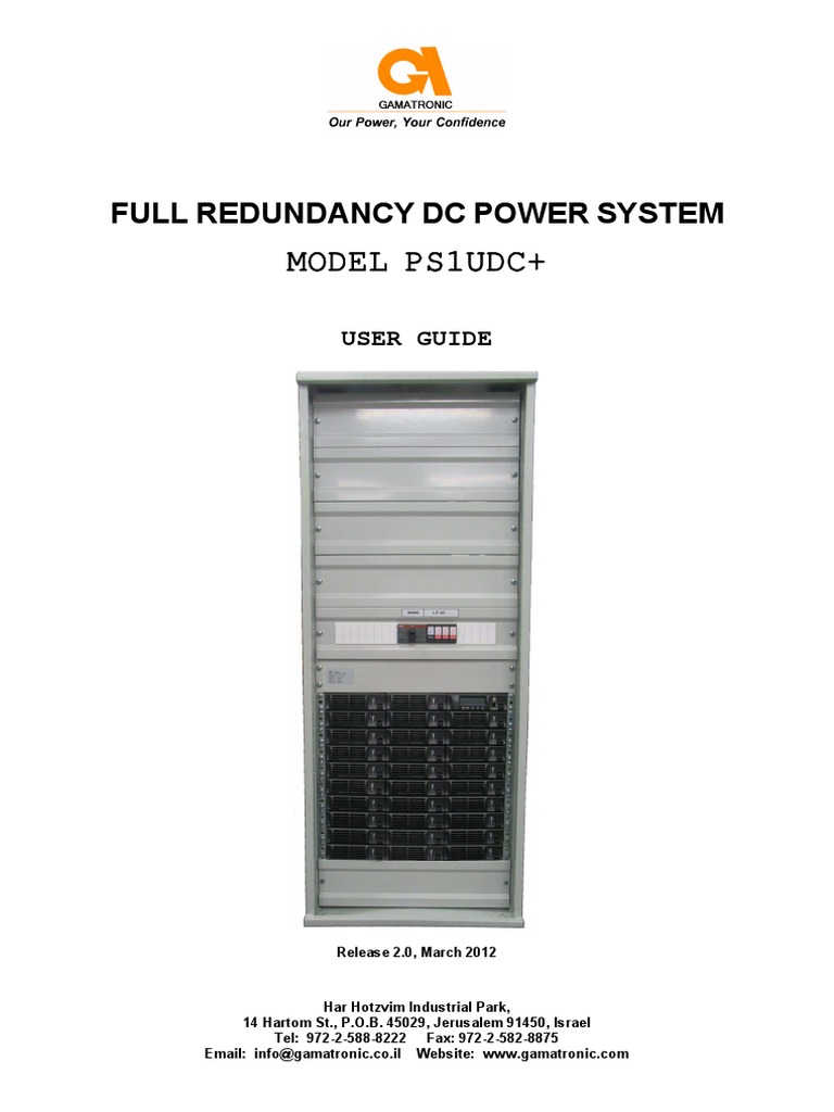 Power System 1U DC+ | PDF | Rectifier | Power Supply