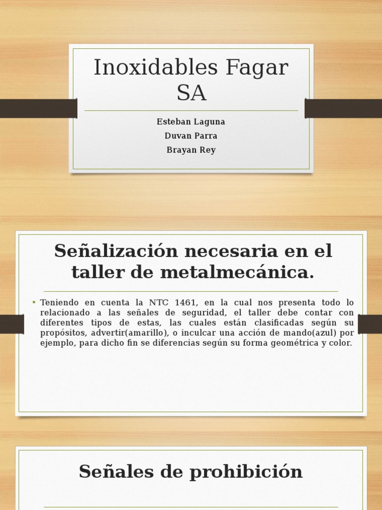 Inoxidables Fagar Señalizacion | PDF | Color | Science