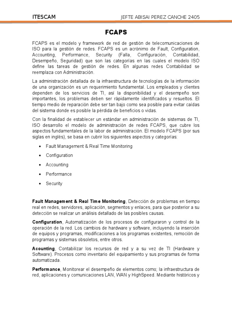 Fcaps | PDF | Gestión de tecnología de la información | Tecnologías de ...
