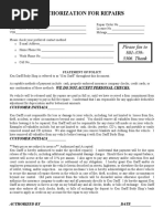 Authorization Letter RFID | PDF