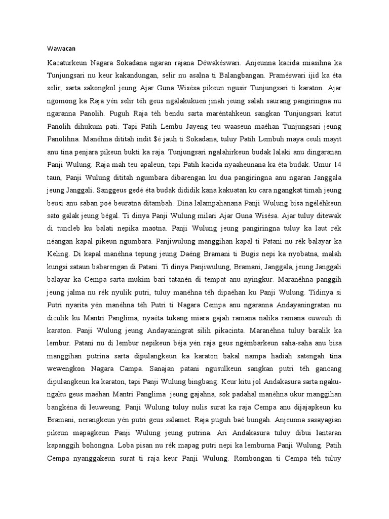 Wawacan | PDF