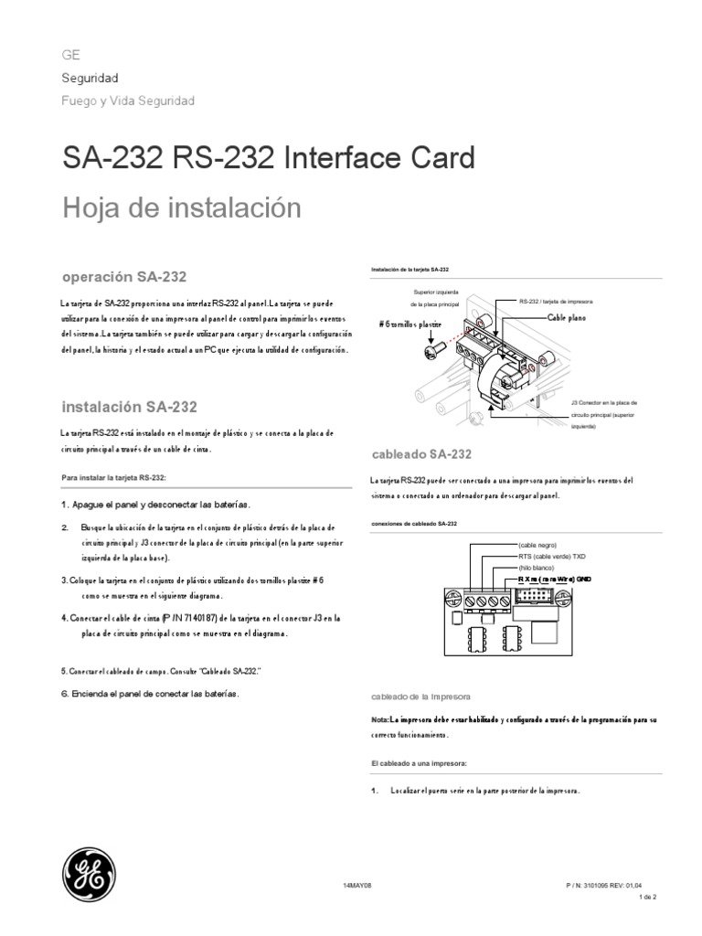 Edwards SA-232 Español PDF | PDF | Impresora (Computación) | Placa de ...