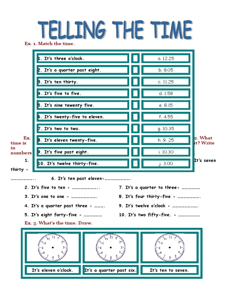 Telling The Time Fun Activities Games Tests Warmers Coolers - 3172 ...