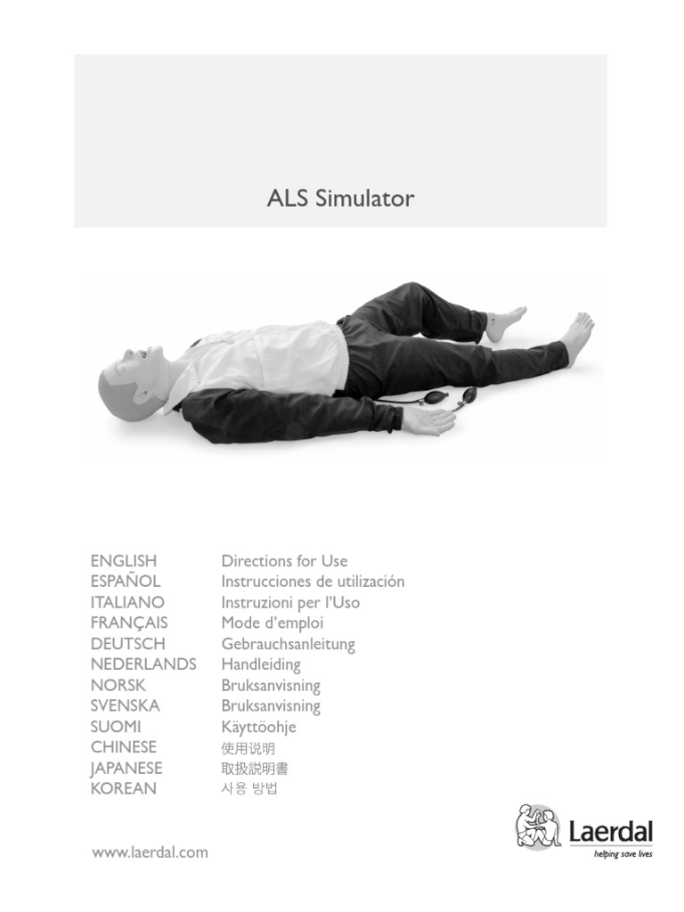 ALS Simulator Directions For Use (SimPad) | PDF | Intravenous Therapy ...