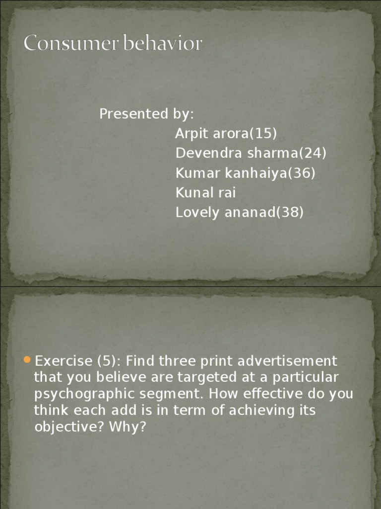 Psycho Graphic Segmentation | PDF | Market Segmentation | Advertising