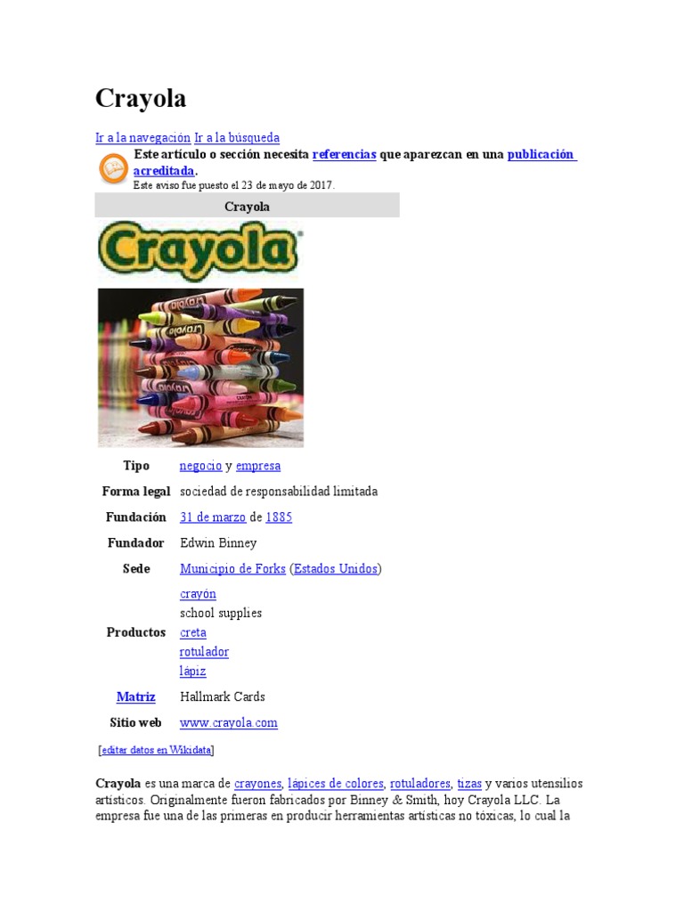 La historia y el impacto cultural de la icónica marca de crayones ...