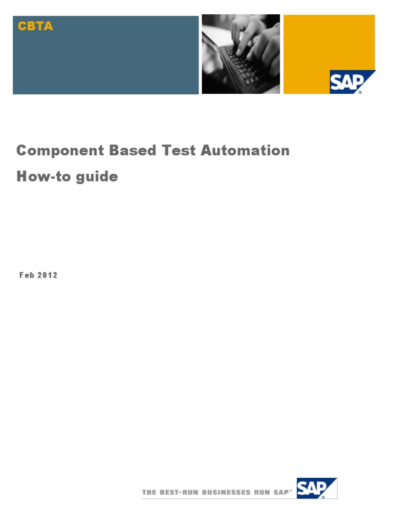 CBTA. Component Based Test Automation How-To Guide | PDF | Parameter ...
