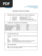 Depex Bleach Regular Material Safety Data Sheet (MSDS) | PDF | Bleach | Chemical Substances