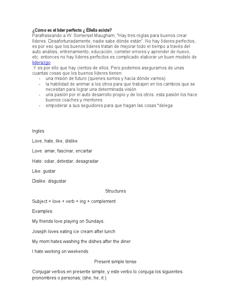 Cómo Es El Líder Perfecto | PDF