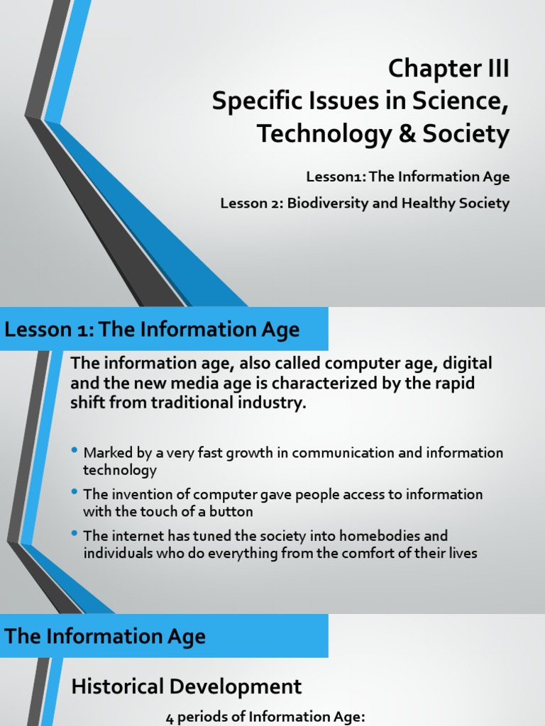 Chapter 3 - Specific Issues in STS | PDF | Pollution | Information Age