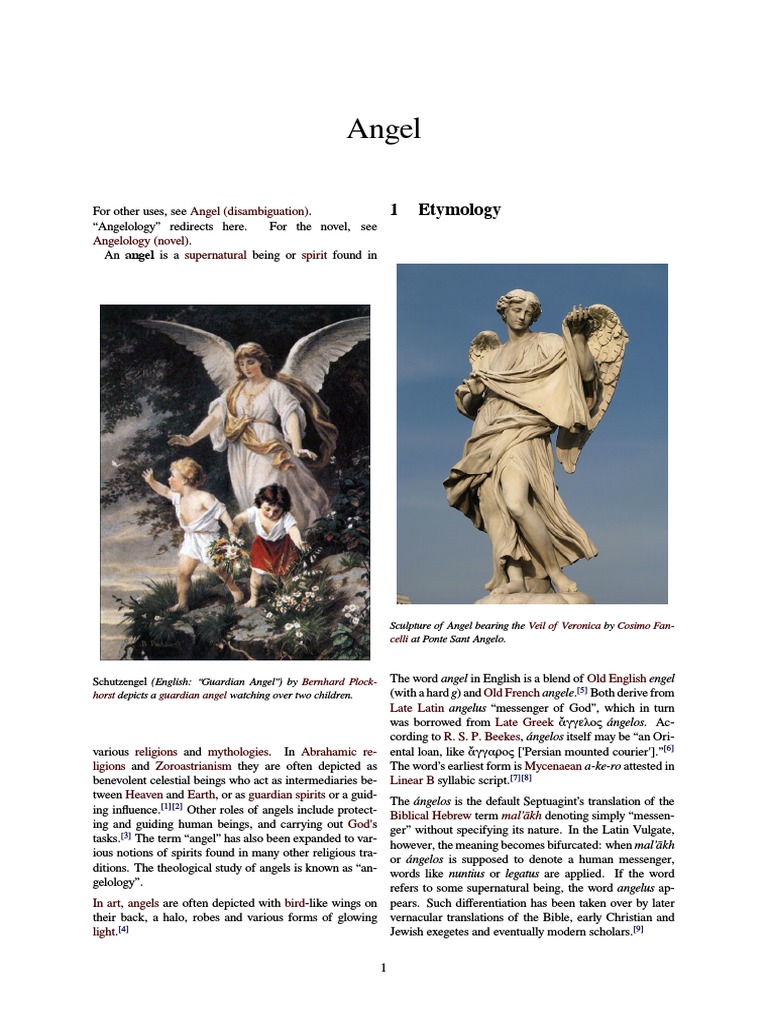 Angel: 1 Etymology | PDF | Angel | Theology