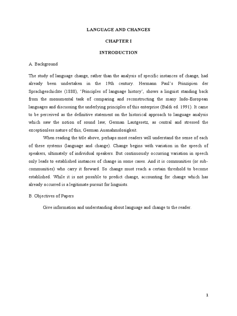 Language Change | PDF | English Language | Linguistics